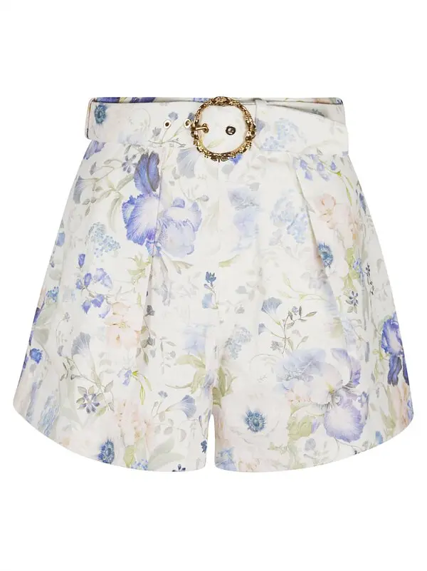 Zimmermann Floral Printed Shorts - Blue Garden Print