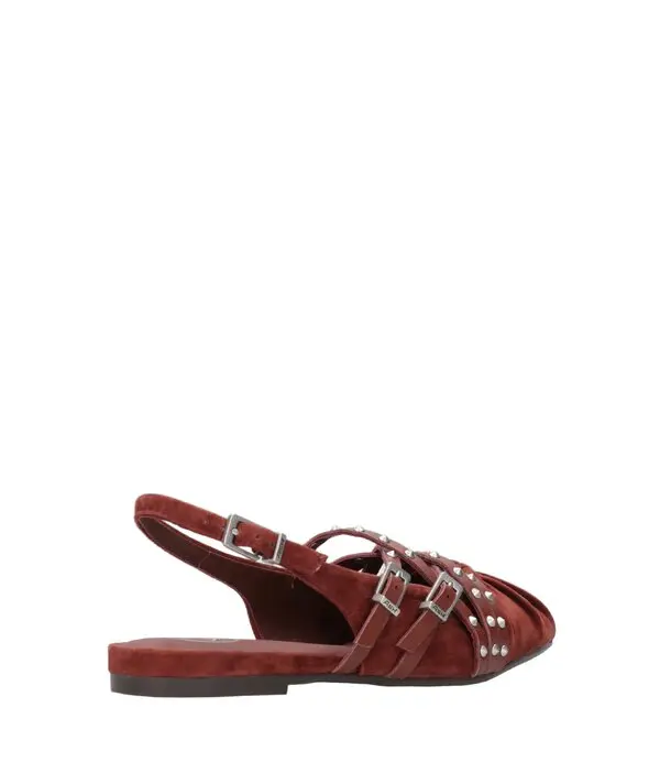 Ash Studded Leather Sandals - Marsala