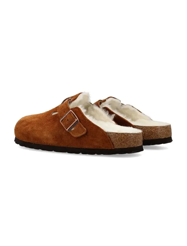 BIRKENSTOCK Boston Shearling Sandals - Mink