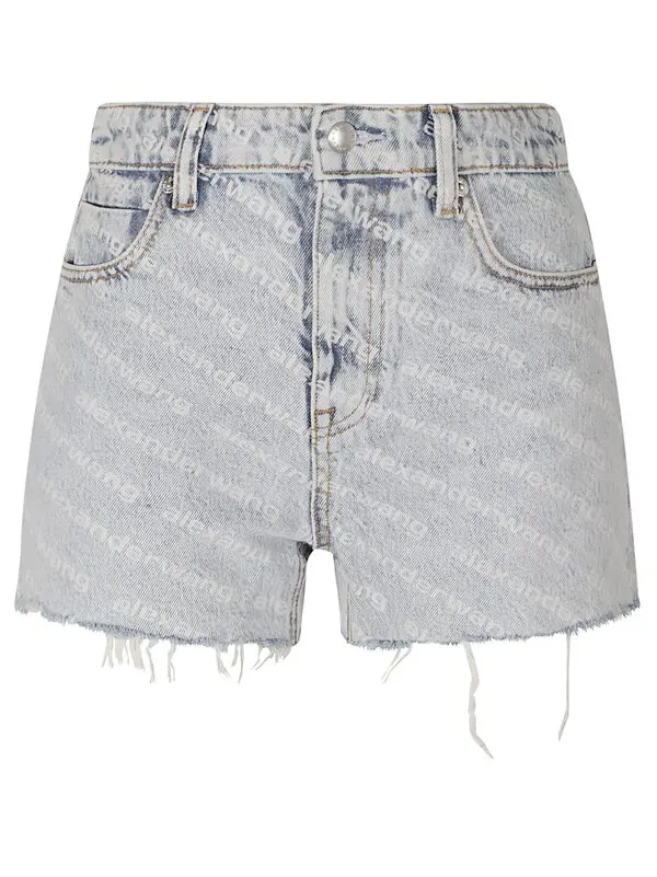 Alexander Wang Denim Shorts - Pebble Bleach