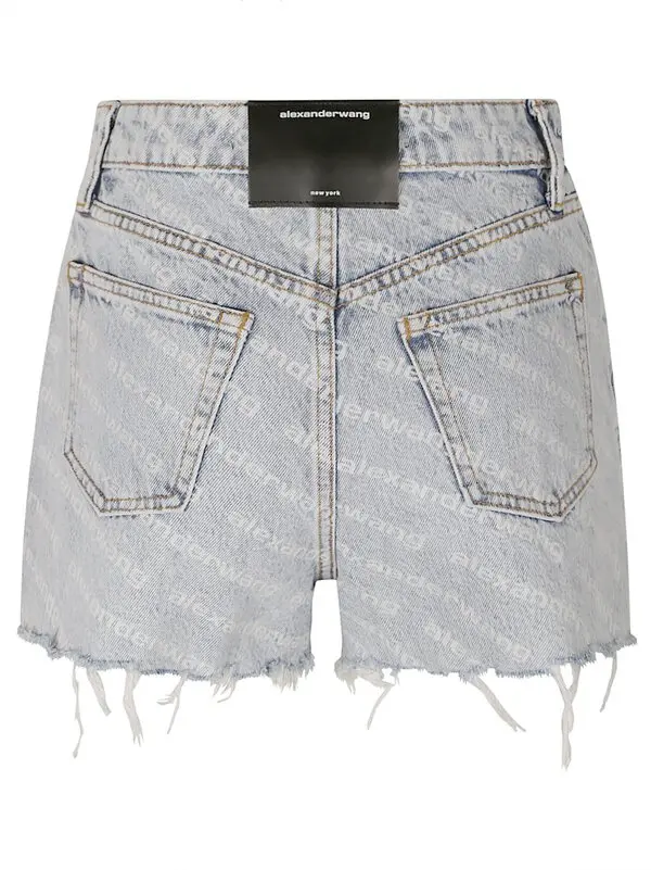 Alexander Wang Denim Shorts - Pebble Bleach