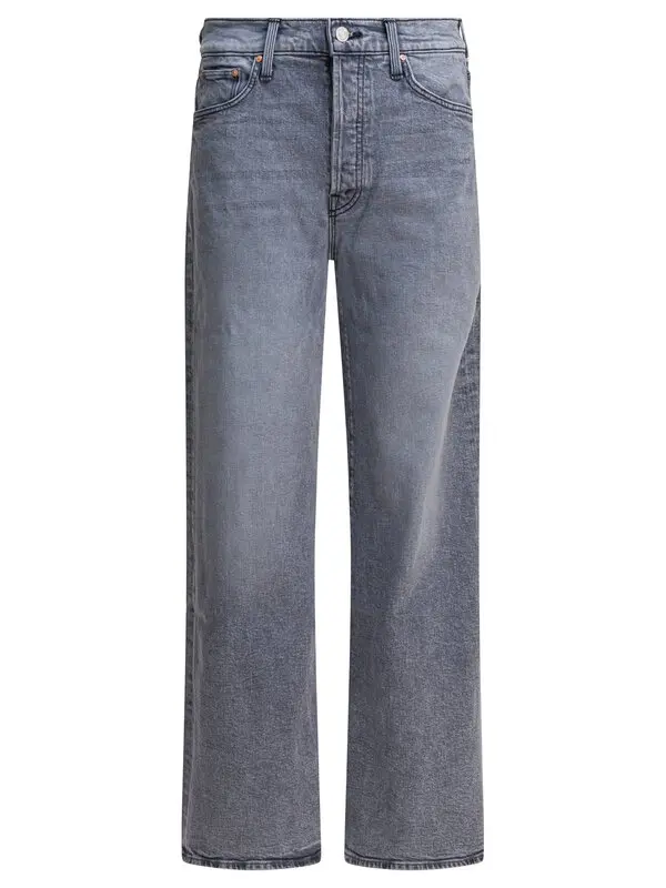 MOTHER Straight Leg Denim Jeans - Grey
