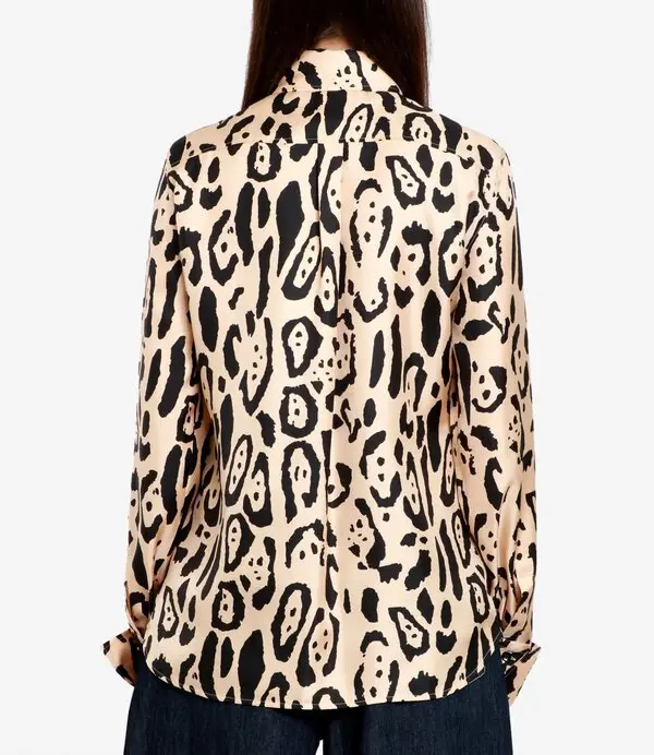 Sportmax Animal Print Silk Shirt