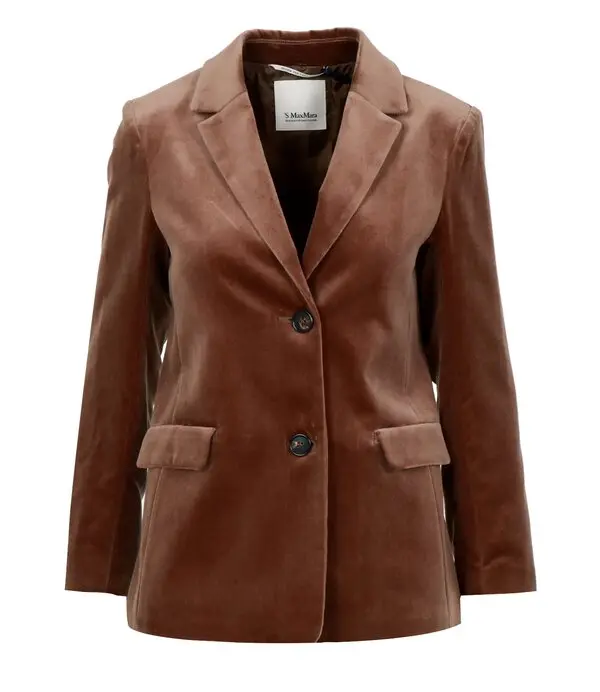 Max Mara Velvet Single-breasted Coat