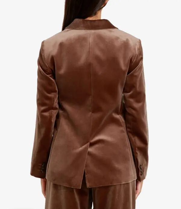 Max Mara Velvet Single-breasted Coat
