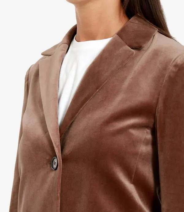 Max Mara Velvet Single-breasted Coat