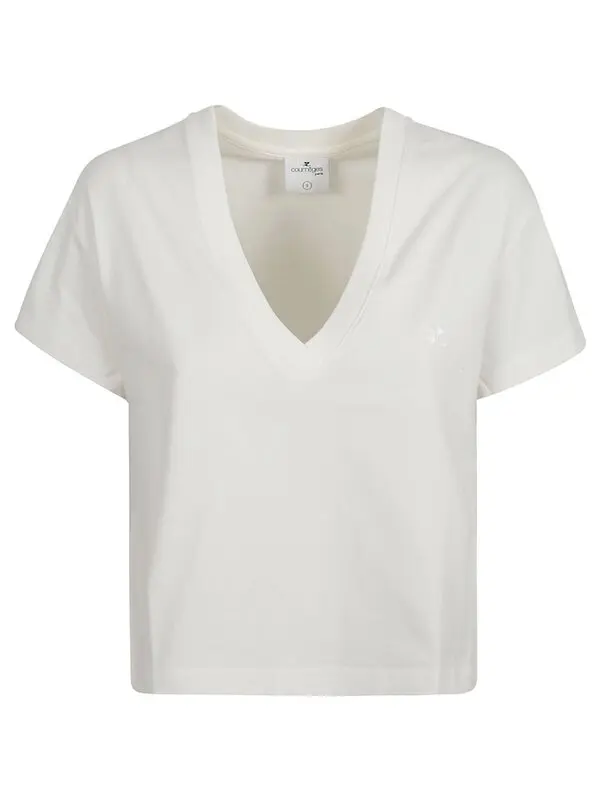 COURREGES Courrèges T Shirts And Polos - Heritage White