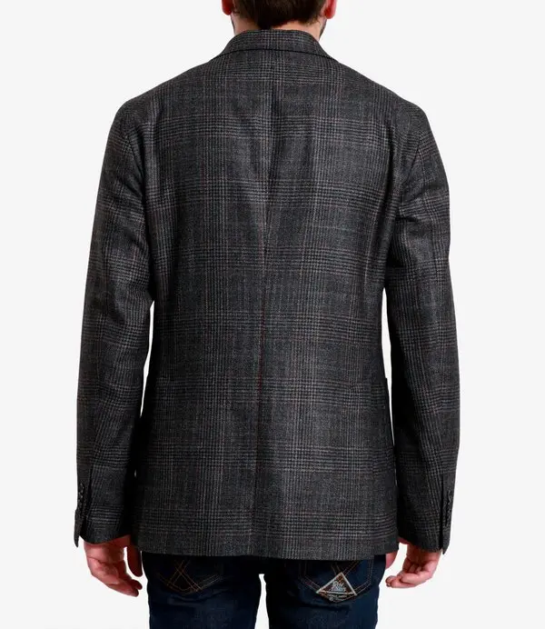 Tagliatore Stretch Wool Blend Single-breasted Jacket - Grigio Antracite