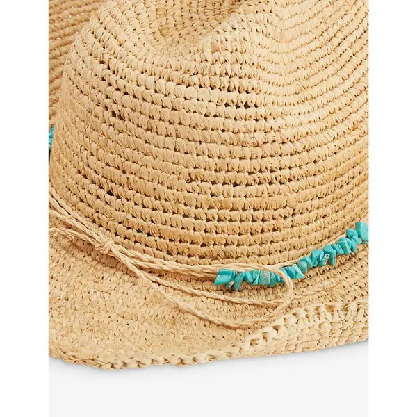 Melissa Odabash Elle Raffia Cowboy Hat