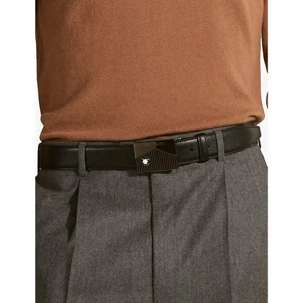 Montblanc Logo-engraved Buckle Leather Belt