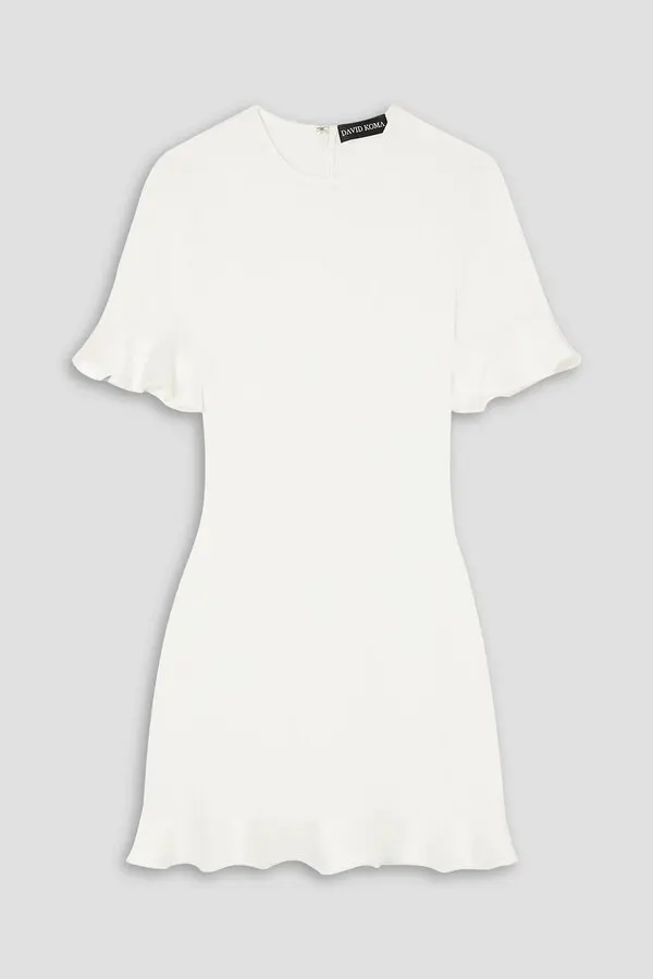 David Koma Circle Back Ruffled Mini Dress