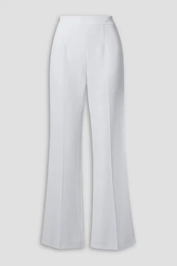 ET OCHS Stretch-cady Flared Pants - White
