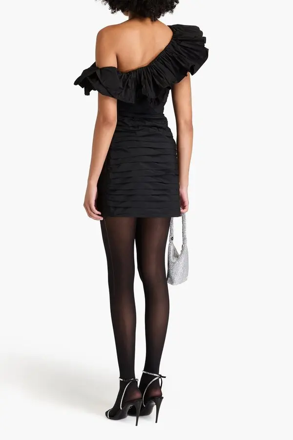 Rebecca Vallance Chloe One-shoulder Mini Dress