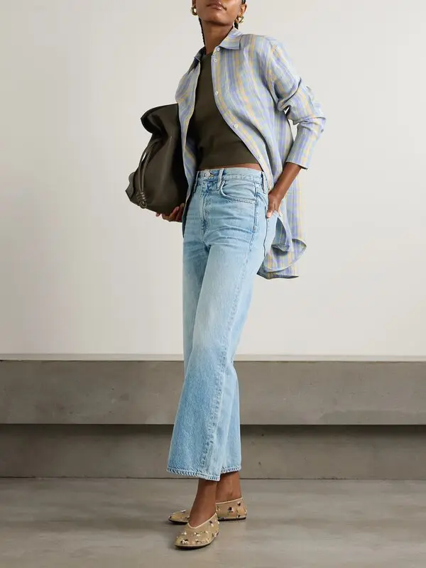 SLVRLAKE Grace High-rise Wide-leg Jeans - Blue