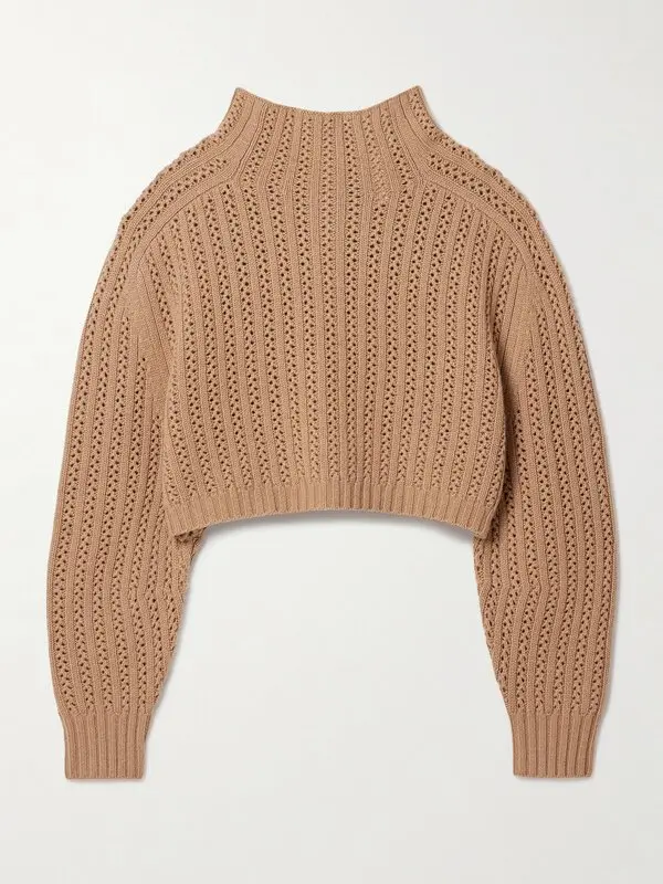 Max Mara Hodeida Pointelle-knit Sweater
