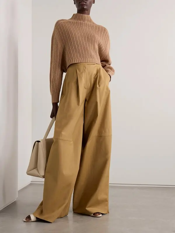 Max Mara Hodeida Pointelle-knit Sweater
