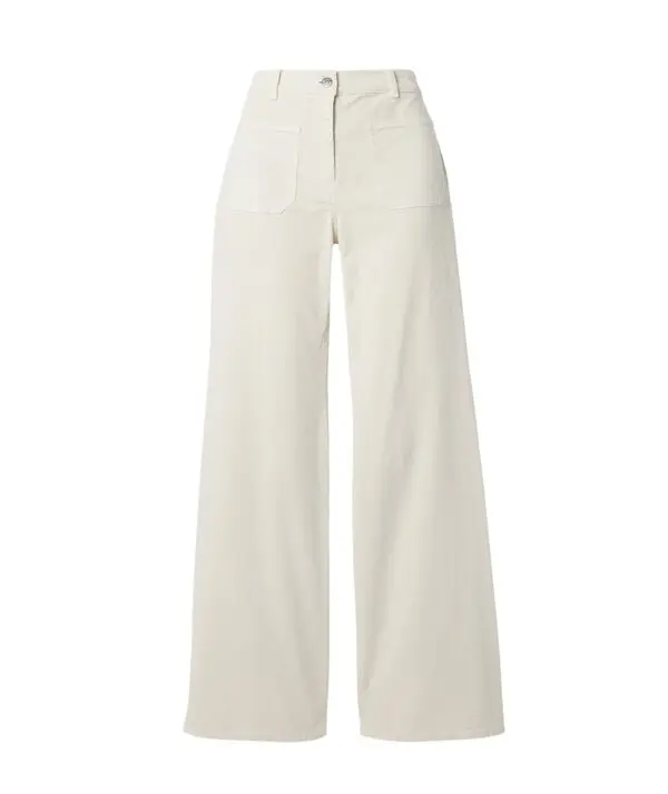 NILI LOTAN Florence Cotton-blend Corduroy Flared Pants - Neutrals