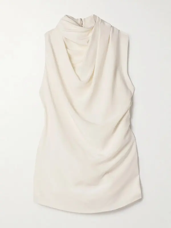 Altuzarra Sleary Draped Crepe Top