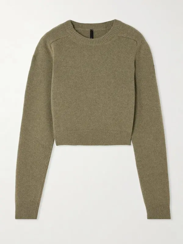 PETAR PETROV Cropped Wool And Cashmere-blend Sweater