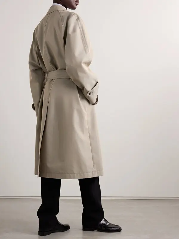 MAISON MARGIELA Belted Cotton-blend Gabardine Trench Coat