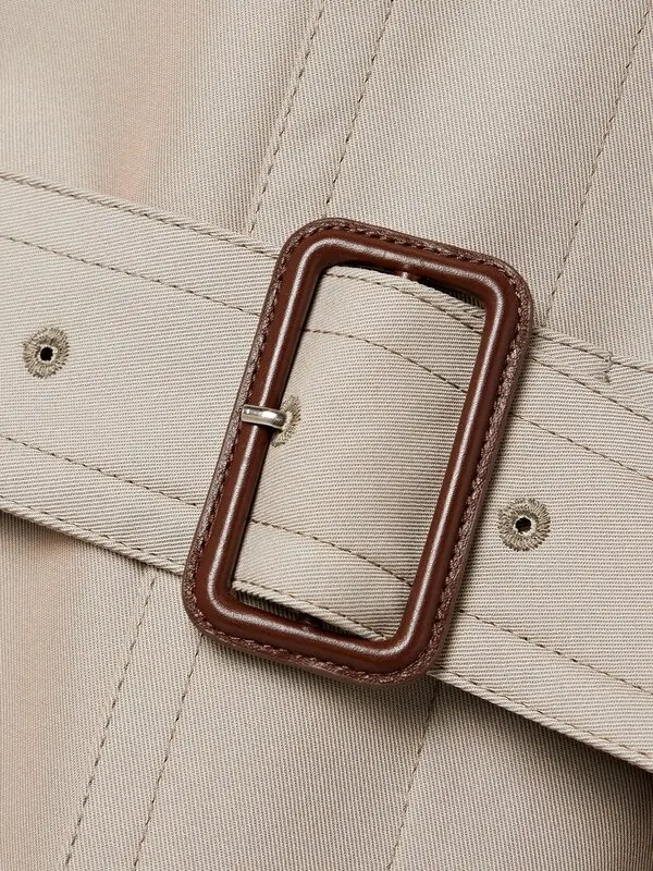 MAISON MARGIELA Belted Cotton-blend Gabardine Trench Coat