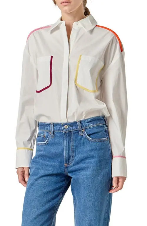 English Factory Flat Binding Button-up Shirt