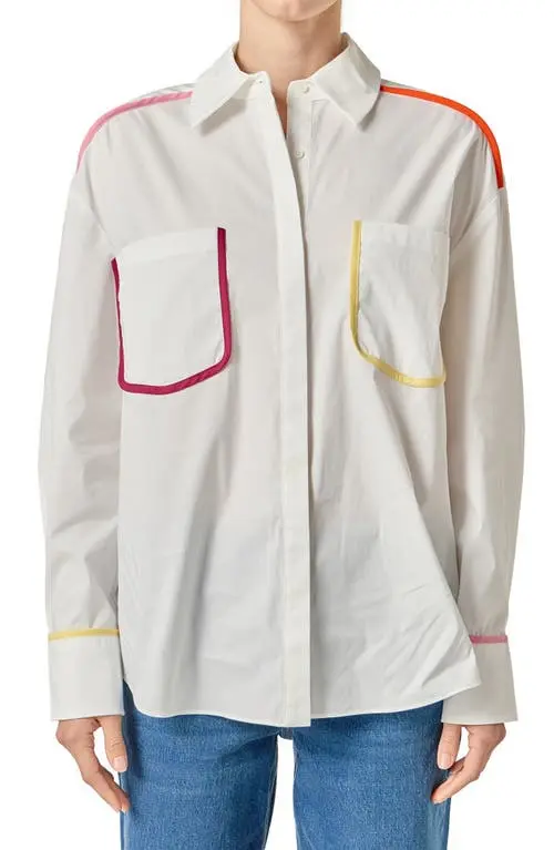 English Factory Flat Binding Button-up Shirt