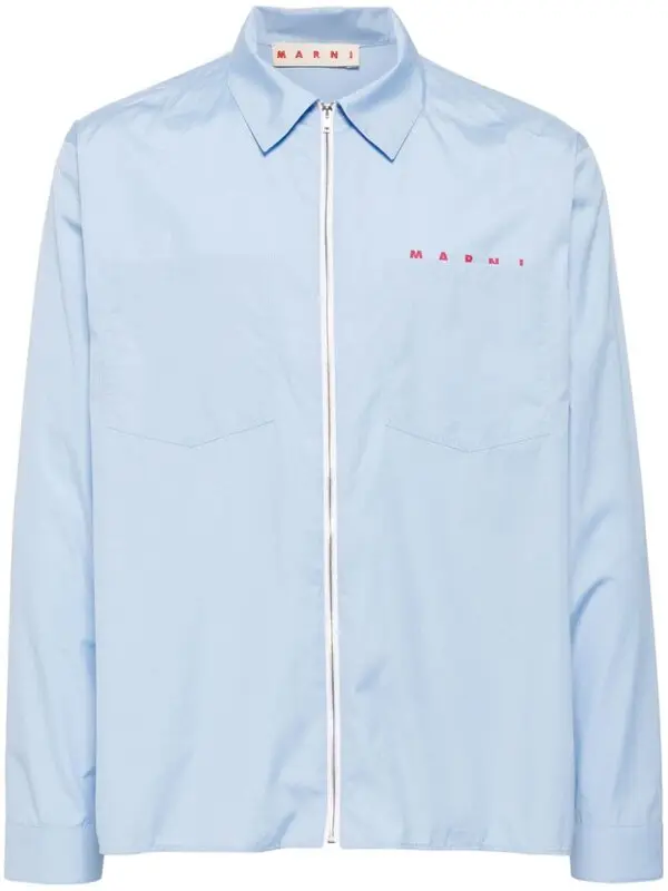 Marni Hidden-logo Poplin Shirt