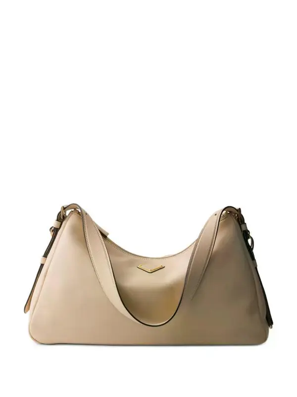Prada Large Aimée Shoulder Bag - Brown