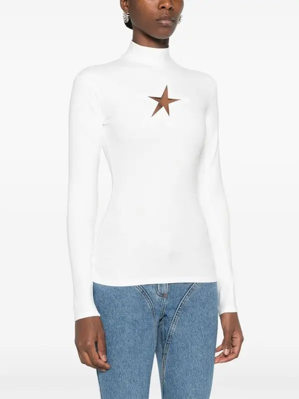 MUGLER Star Top - White