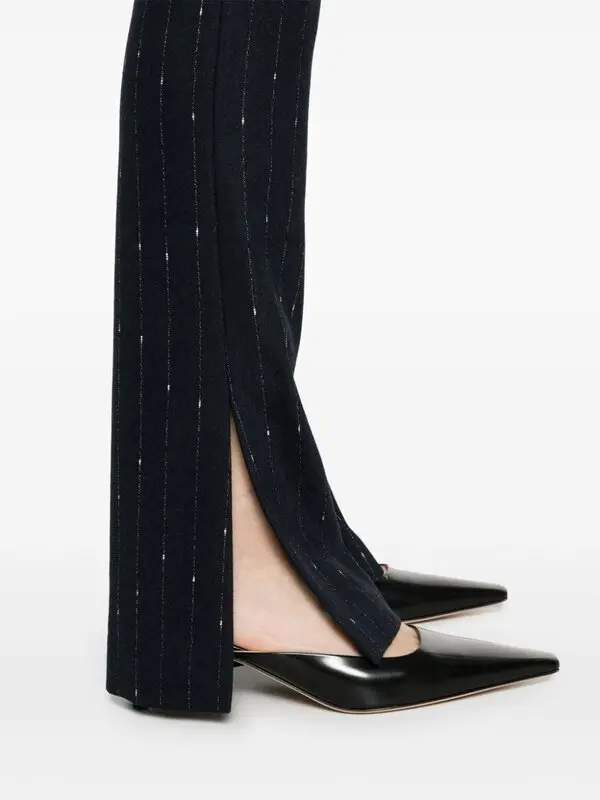 GENNY Pinstriped Tailored Trousers - Blue