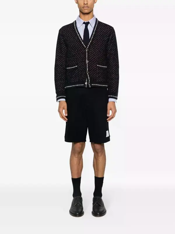 Thom Browne Grosgrain-trim Cotton Shirt - Blue