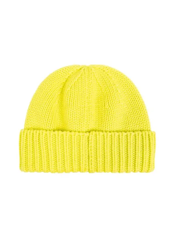 Woolrich Logo-intarsia Beanie - Yellow