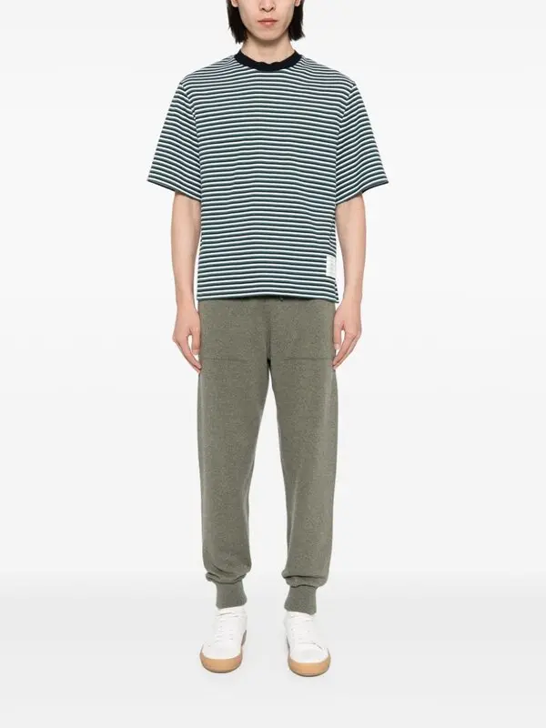Thom Browne Rwb-stripe Track Pants - Green