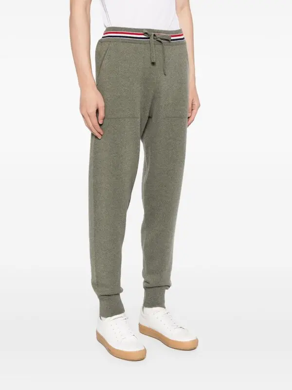 Thom Browne Rwb-stripe Track Pants - Green