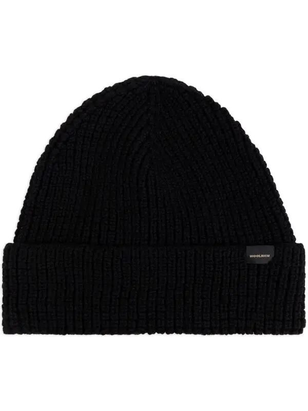 Woolrich Ribbed-knit Beanie - Black