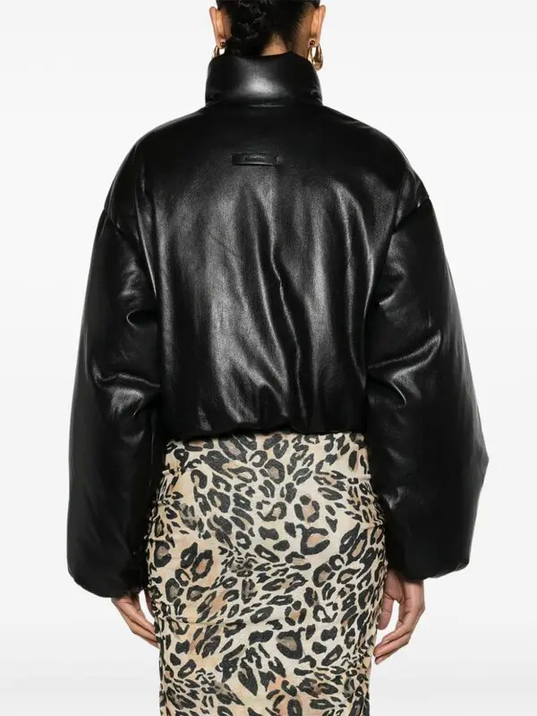 Nanushka Cropped Puffer Jacket - Black