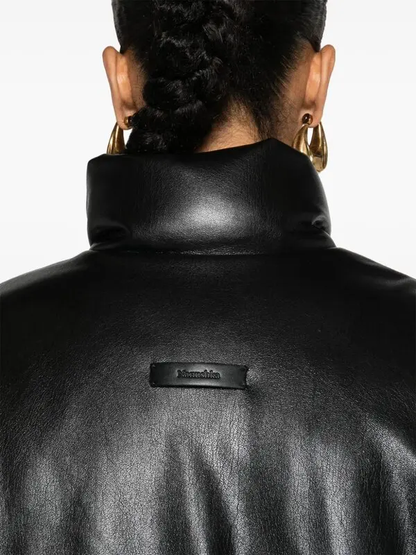 Nanushka Cropped Puffer Jacket - Black