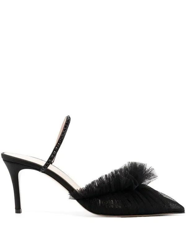 ANDREA WAZEN 75mm Franca Glitz Pumps