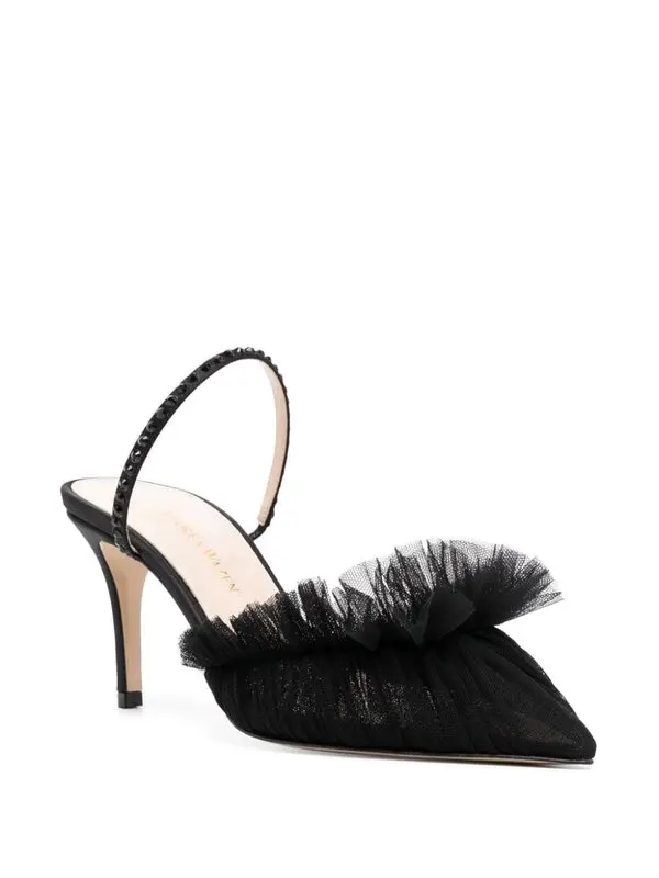 ANDREA WAZEN 75mm Franca Glitz Pumps