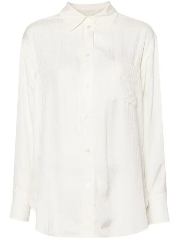 Victoria Beckham Monogram Jacquard Shirt