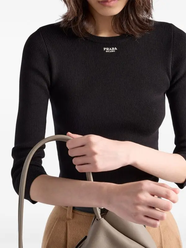 Prada Cotton Crew-neck Top
