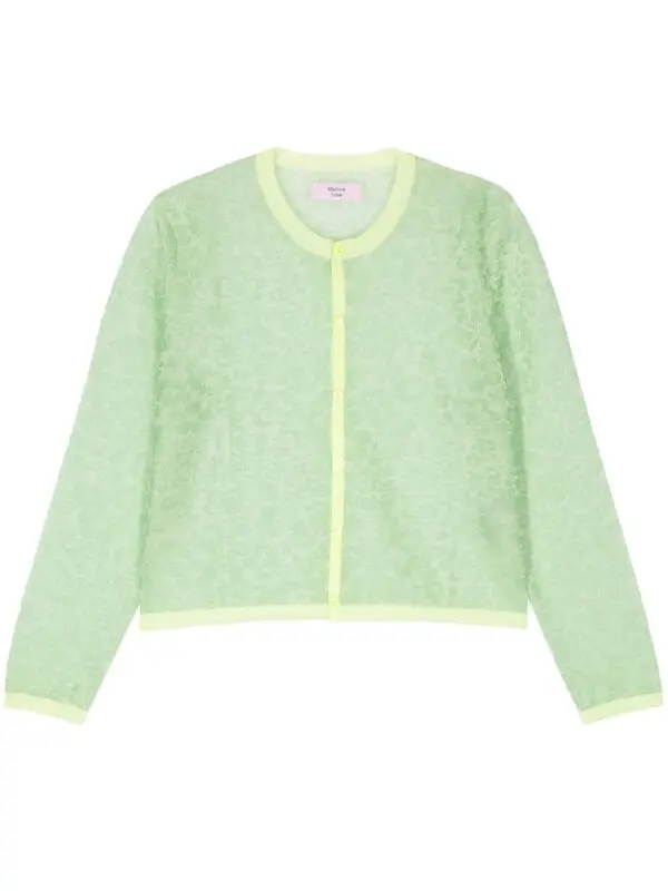 Martine Rose Floral-jacquard Cardigan