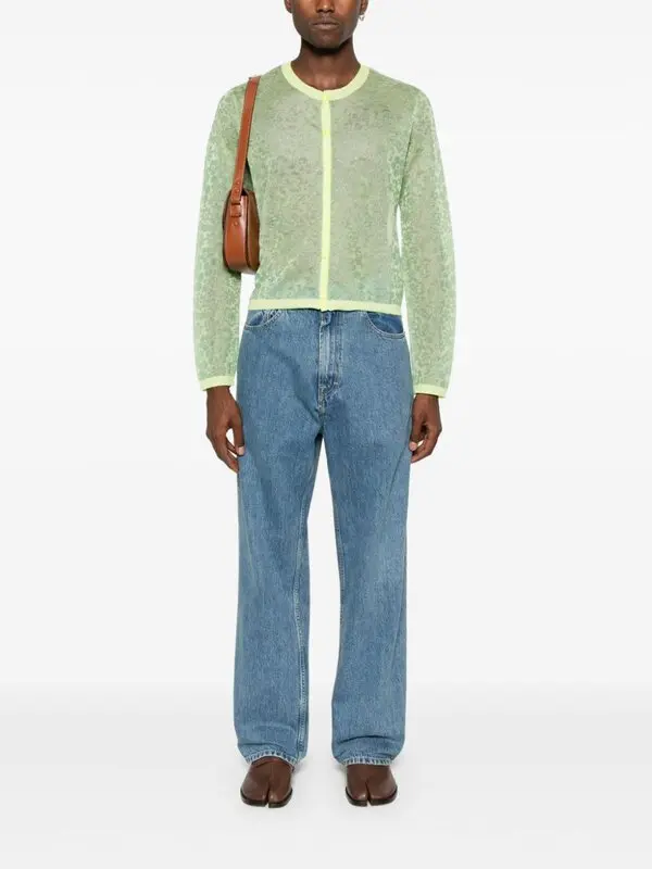 Martine Rose Floral-jacquard Cardigan