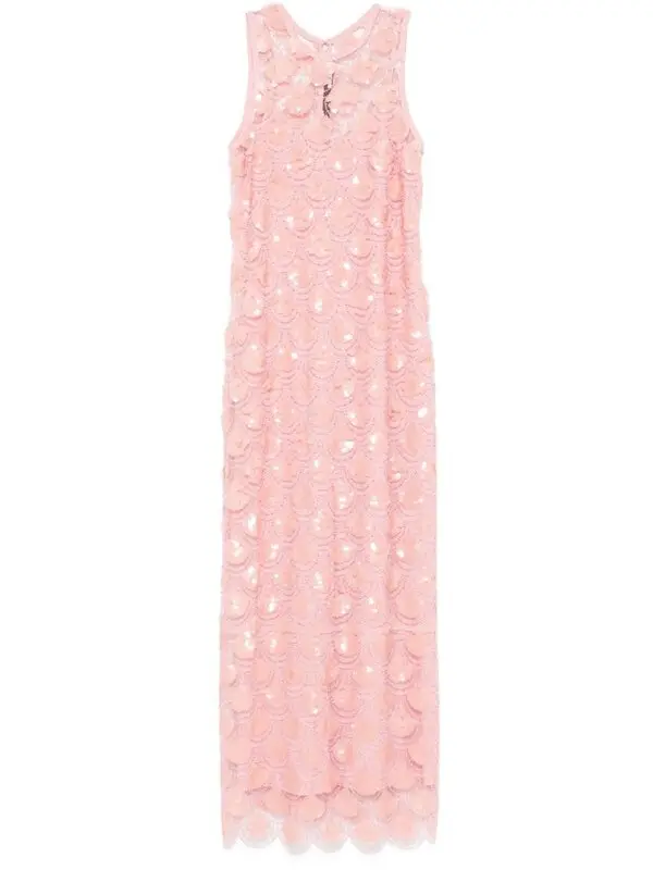 ROTATE BY BIRGER CHRISTENSEN Sleeveless Maxi Dress - Pink