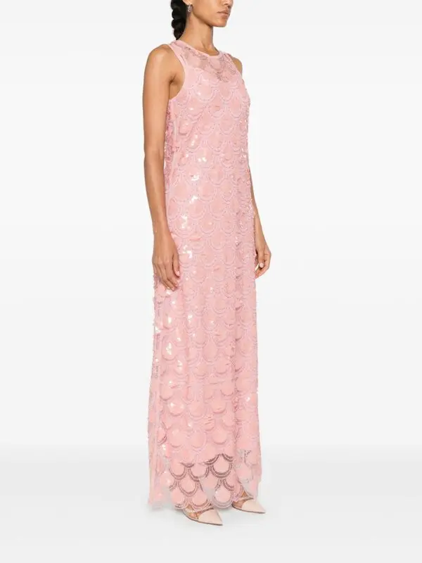 ROTATE BY BIRGER CHRISTENSEN Sleeveless Maxi Dress - Pink