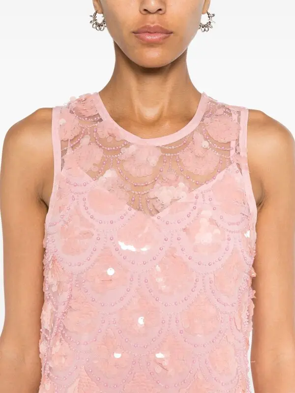 ROTATE BY BIRGER CHRISTENSEN Sleeveless Maxi Dress - Pink