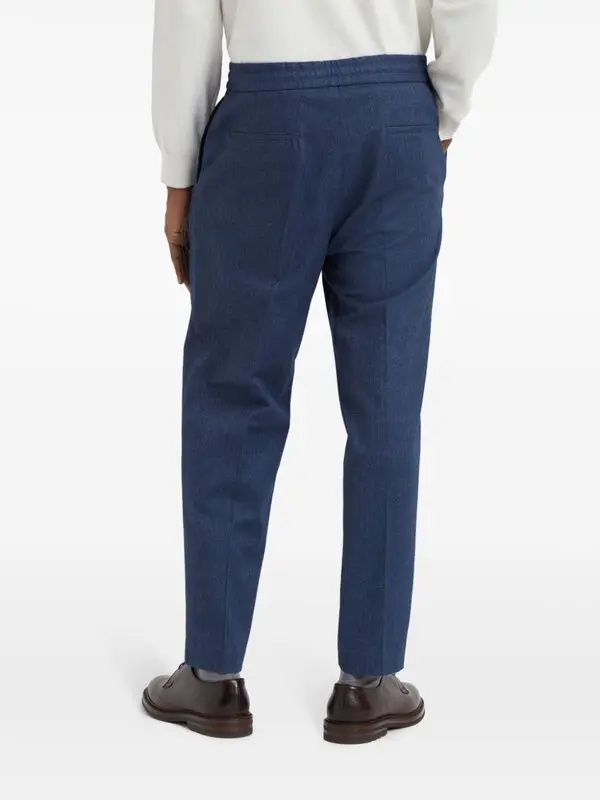 Brunello Cucinelli Drawstring Tapered Trousers