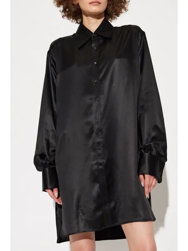 MAISON MARGIELA Four-stitch Logo Shirt - Black
