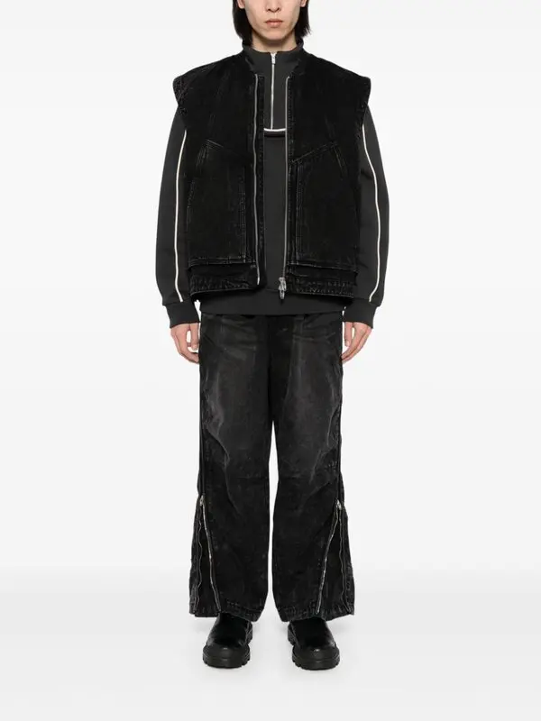 Juun.J Cotton Gilet In Black - 62% Off | Editorialist